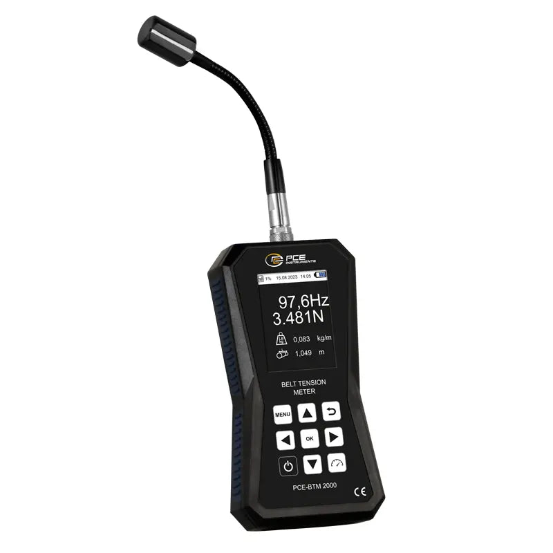 Belt Tension Meter | Digital Belt Tension & Frequency Tester – PCE-BTM ...