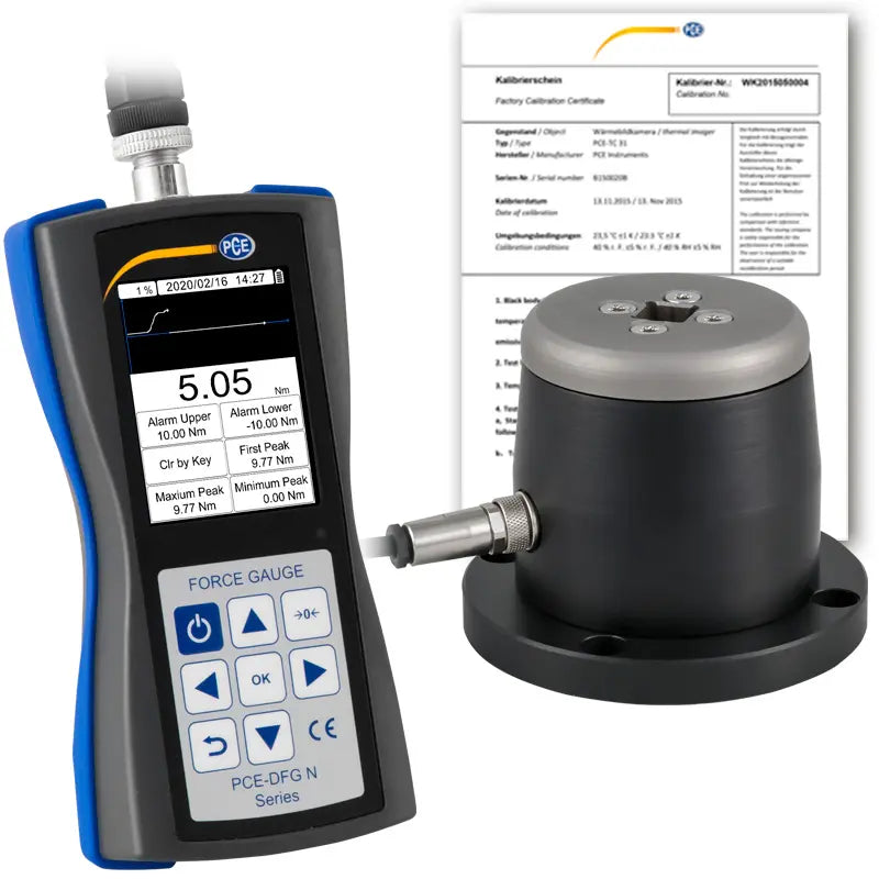 Torque Meter | Digital Torque Measurement Device – PCE-DFG | Inspection ...
