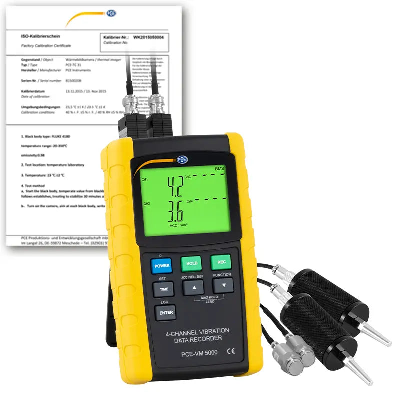 Vibration Recorder | Portable Vibration Measurement Kit – PCE-VM 5000 ...